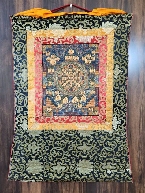 Tibetan Thangka Painting Thangka Variously Spelt As Thangka Tangka
