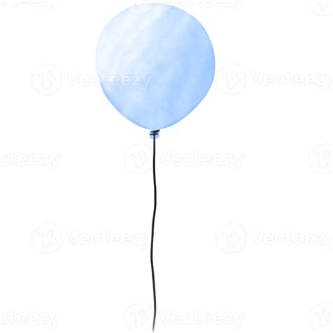 Blue Balloon Illustration Watercolor Balloon 20955876 PNG