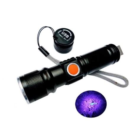 Lanterna De Led Potente Luz Negra Ultravioleta Uv Escorpião Star Gold