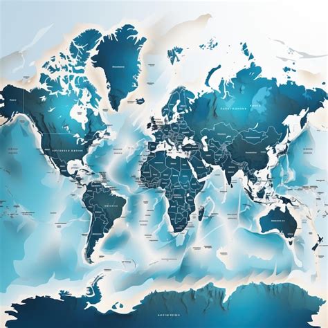 Mapa Del Mundo Vectorial Realista Vector En Fondo Blanco Vector Premium
