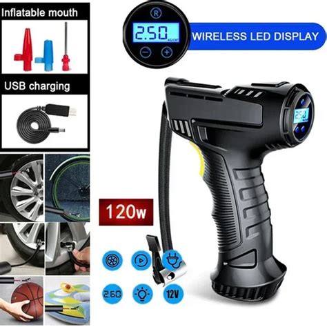 900PSI 120W Dijital Ekran Araba Lastik I Irici Kablolu Kablosuz I Me