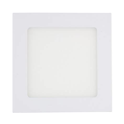 DOWNLIGHT LED QUADRADO EMBUTIR 5W 4000K 85x85MM ARO BRANCO