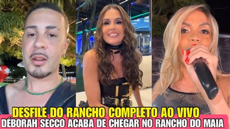 DEBORAH SECCO ACABA DE CHEGAR NO RANCHO DO MAIA PRA SER JURADA DO