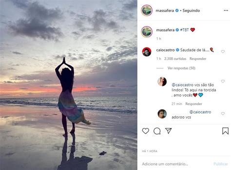 Grazi Massafera Relembra Momento Na Praia E Caio Castro Comenta