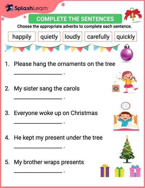 Printable Adverbs And Adjectives Worksheets Splashlearn