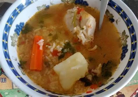 Caldo De Pollo Con Arroz Receta De Angelmon Cookpad