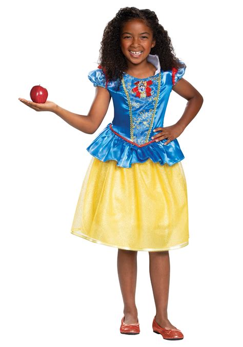 Disfraz clásico de Blancanieves para niñas Multicolor