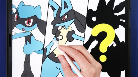 포켓몬 그리기 How To Draw pokemon Riolu Lucario easy drawing coloring
