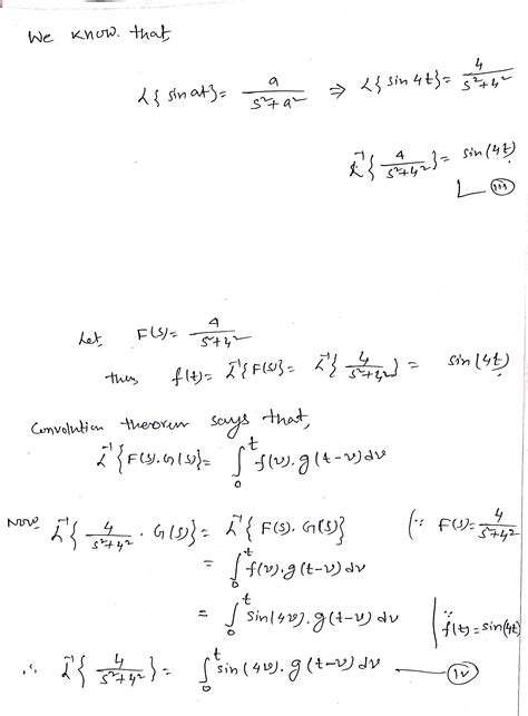 [solved] use the convolution theorem to obtain a formula for the solution to course hero