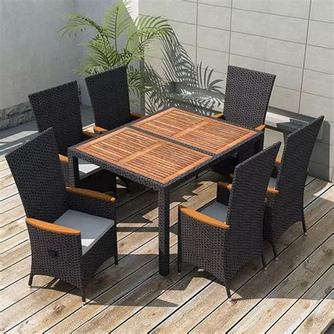 Tidyard Conjunto De Mesa Y Sillas Y Cojines Conjunto De Comedor De