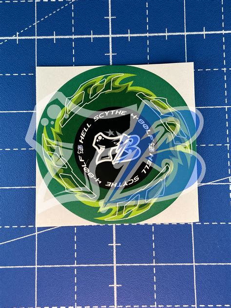 Hell Scythe RB Custom Sticker Beyblade X Etsy
