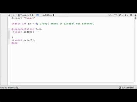 Objective C Programming Tutorial Static Variables Youtube