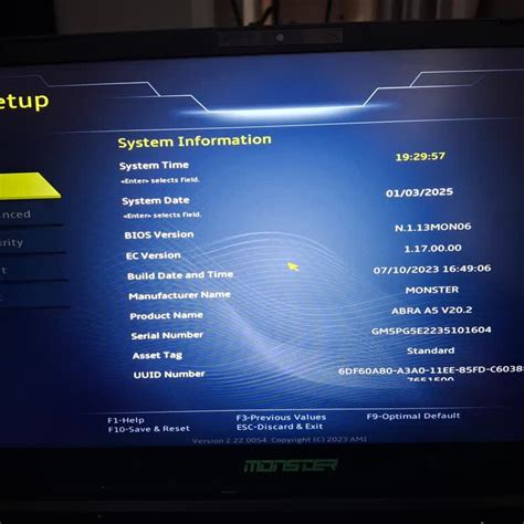 Monster Abra A5 V20 2 Laptopumda Sürekli BIOS Ve Mavi Ekran Sorunu