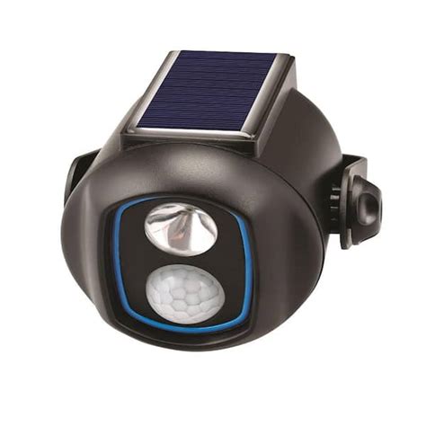 Sensor Brite Black Solar Powered Motion Activated Outdoor Integrated