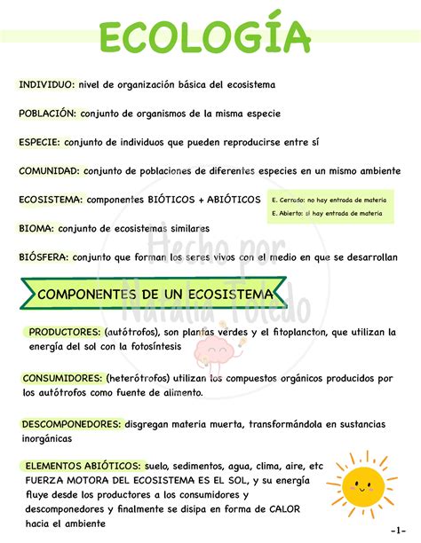 Ecologia Resumen ECOLOGÍA INDIVIDUO nivel de organización básica del