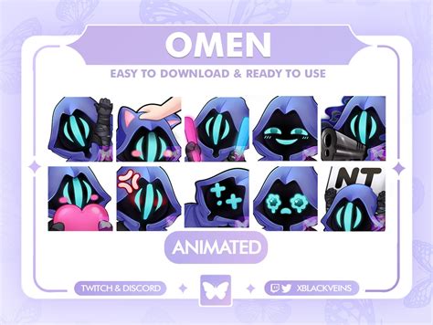 ANIMATED Omen Valorant Emotes For Twitch And Discord Etsy