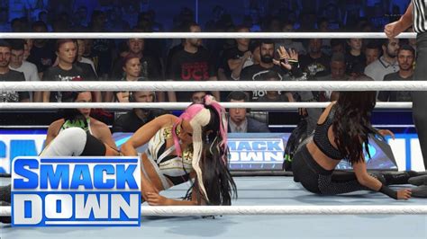WWE 2K24 SMACKDOWN DAKOTA KAI DAMAGE CTRL VS KATANA CHANCE KAYDEN