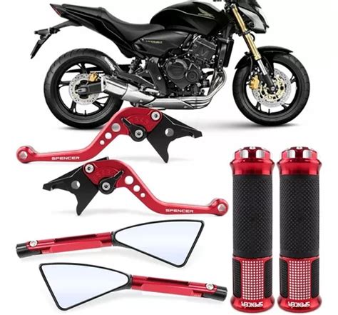 Kit Manete Esportivo Hornet Cb 600 Manopla Retrovisor Rizoma