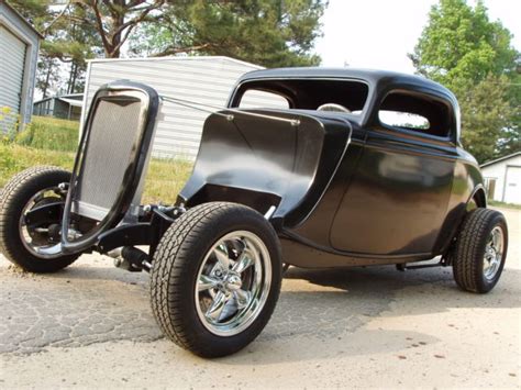 1934 Ford Three Window Project Chop Top Rat Hot Rod Coupe Street Rod