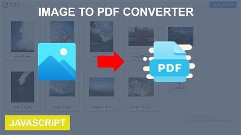 How To Make Image To PDF Converter Using HTML CSS And JavaScript PDF LIB