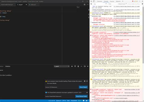 Cannot Read Property IsWrapped Of Undefined In Extension Host When