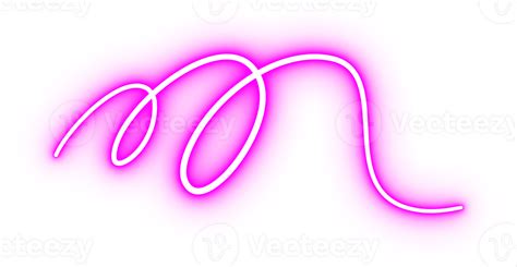 Pink Glow Glowing Neon Curved Line 24683973 PNG