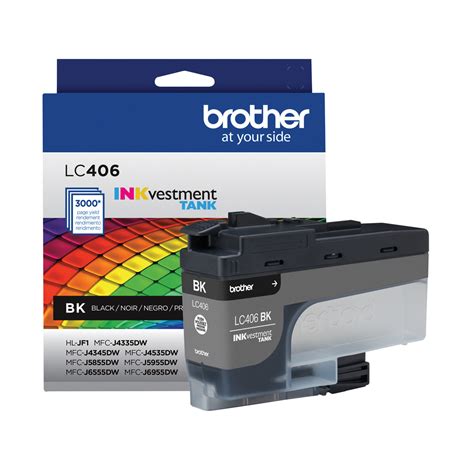 Cartucho De Tinta Brother LC406BKS LC406BK Preto MFCJ6955DW