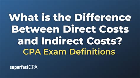 What Is The Difference Between Direct Costs And Indirect Costs