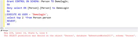 Grant With Grant Revoke And Deny Statements In SQL Server And Azure