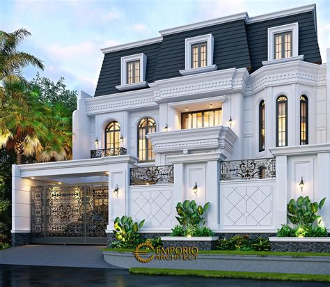 Desain Tampak Depan Dengan Pagar Rumah Klasik 3 Lantai Mrs M Di