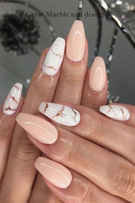 Pink Marble Nail Design Cute Summer Nail Designs Marble Nail Designs