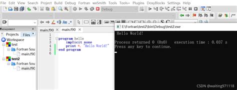 windows下fortran语言的编译环境之codeblocks配置 fortran codeblocks csdn博客