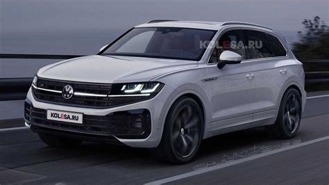 Makyajlı Volkswagen Touareg böyle görünecek İşte render görüntüleri
