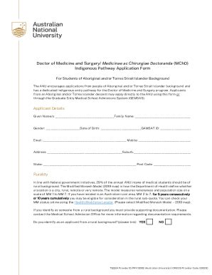Fillable Online Indigenous Pathway Application Form Fax Email Print