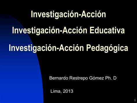 Investigación acción pedagógica