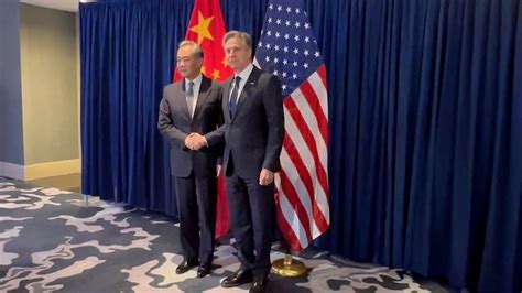 Senior Chinese Diplomat Wang Yi Meets Blinken CGTN