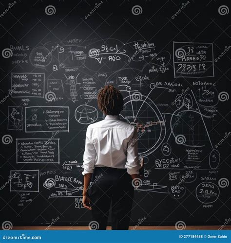 Person Standing In Front Of Chalkboard Filled With Financial Formulas