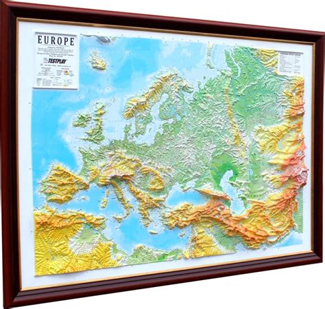 Europe Raised Relief Map Large 44 X 32 Mapagents