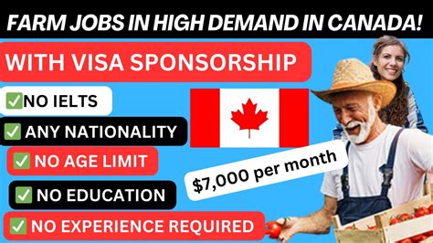Farm Jobs In Canada With Free Visa Sponsorship In 2023 No Education