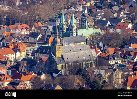 Luftaufnahme Altstadt Mit Katholischer Kirche St Walburga Alte