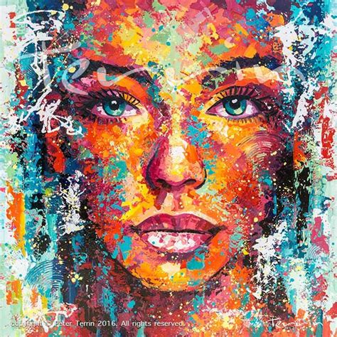Portraits Réalistes à l Acrylique dans une Palette Eclaboussante