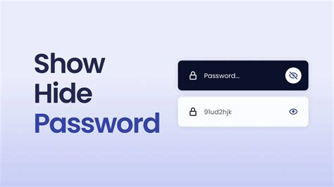 show hide password with html css and javascript