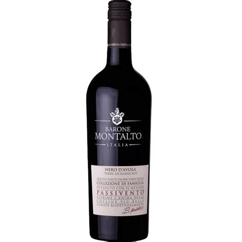 Barone Montalto Nero DAvola Passivento Collezione Di Famiglia