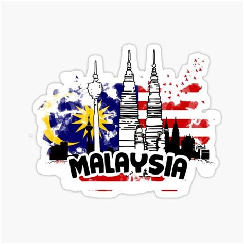 Stickers sur le thème Kl Malaysian flag Malaysia Malaysia