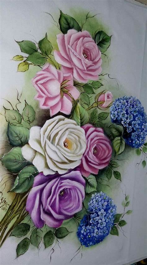 Como Pintar Rosas Em Tecido Jorge Delavega Artofit