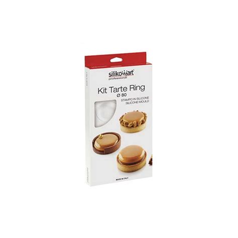 Molde Silicona Kit Tarte Ring Round 80 Silikomart CHITZA