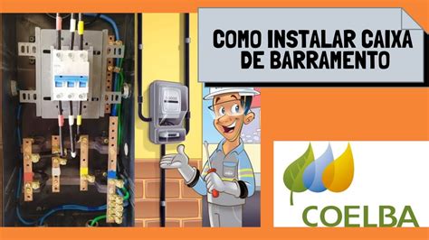Padrão de Entrada Coelba Barramento para 3 caixas monofásicas YouTube