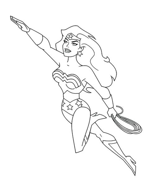 Desenhos De Mulher Maravilha De DC Comics Para Colorir E Imprimir