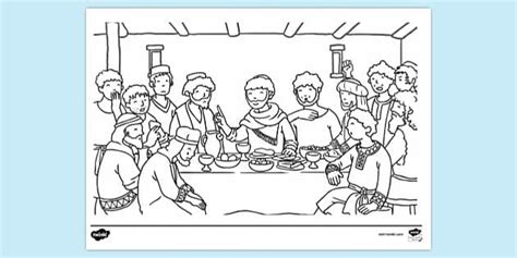 FREE Printable Last Supper Colouring Page Colouring Sheets