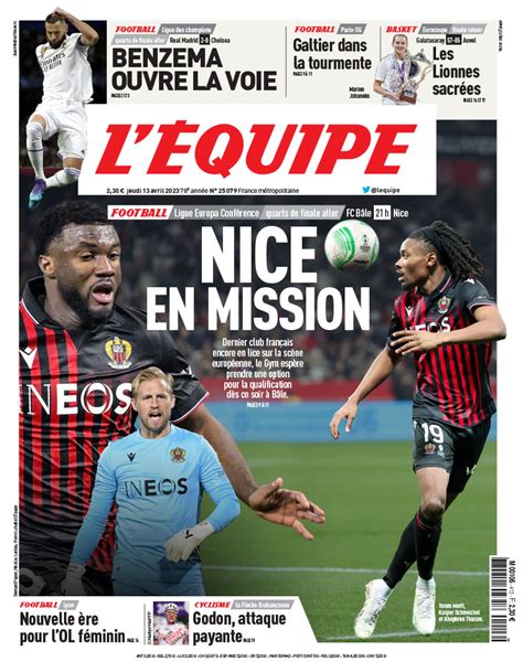 L Quipe On Twitter Les Unes Du Journal L Quipe De Ce Jeudi Avril
